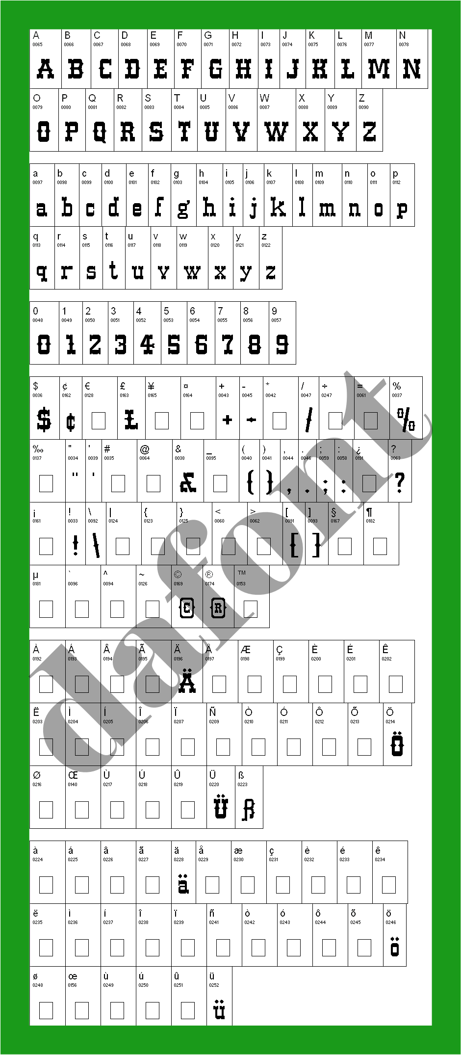 Western Font - Dafont Style