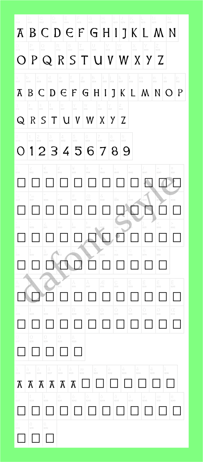 Celtic Hand Font style ttf download - Dafont Style