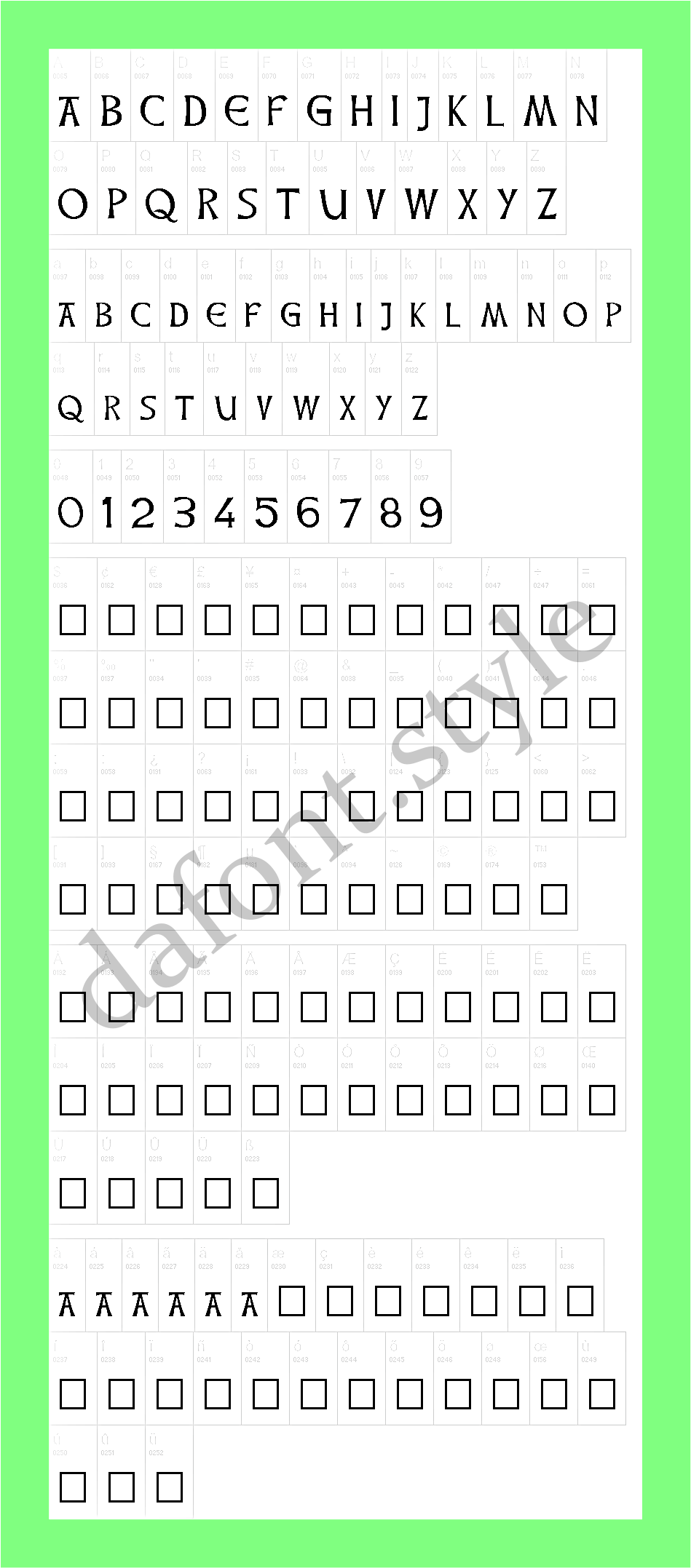 Celtic Hand Font style ttf download - Dafont Style