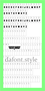 Top Gun Font - Dafont Style
