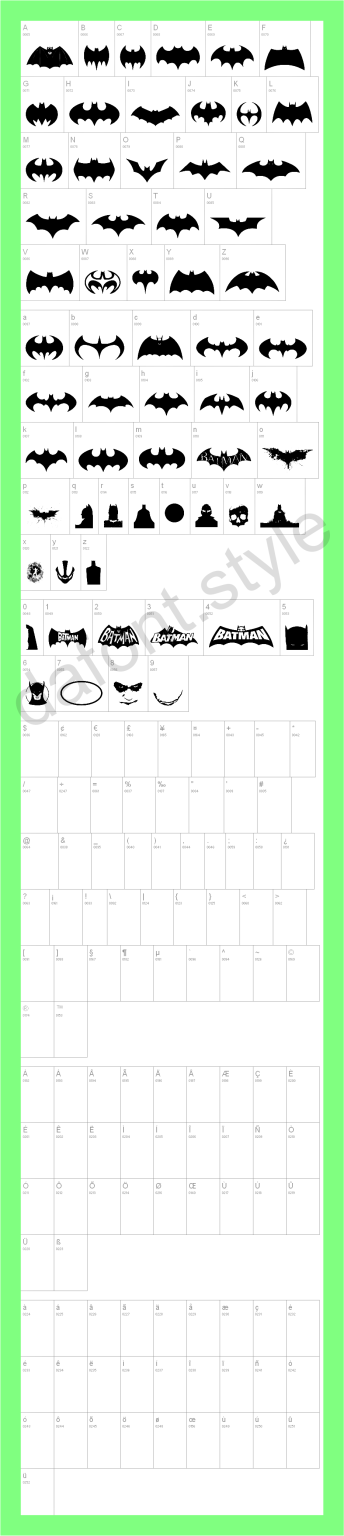 Batman Evolution Logo Font - dafont style