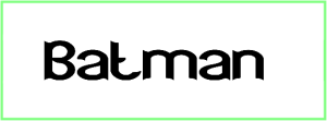 Batman Font - Dafont Style