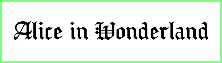 Modern Alice in Wonderland Font - DafontStyle