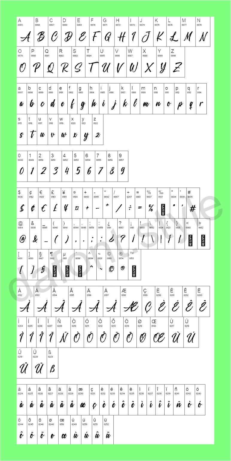 Paint Brush Script Font style Download - Dafont Style