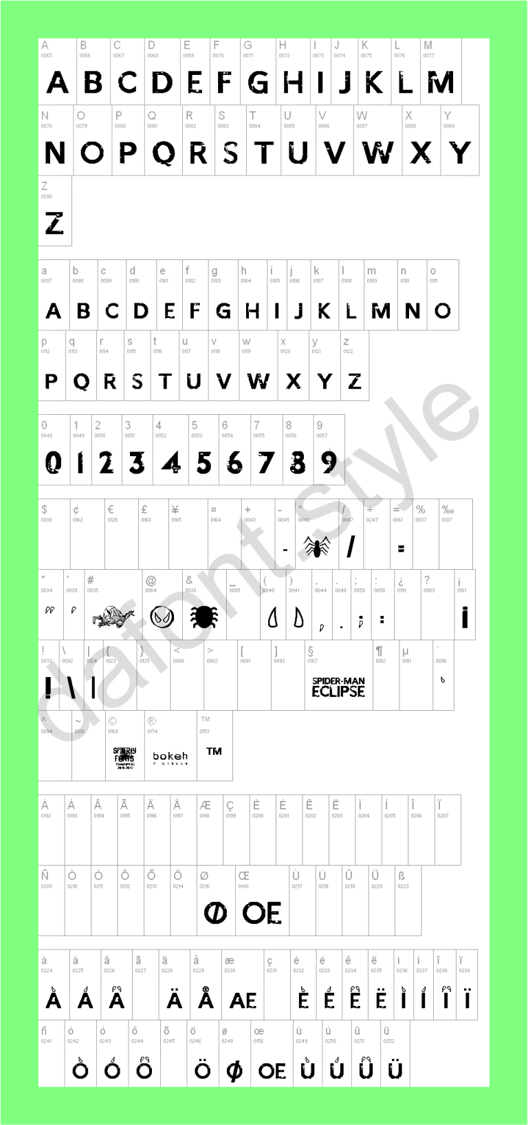 Spider Man Eclipse Font - dafont style