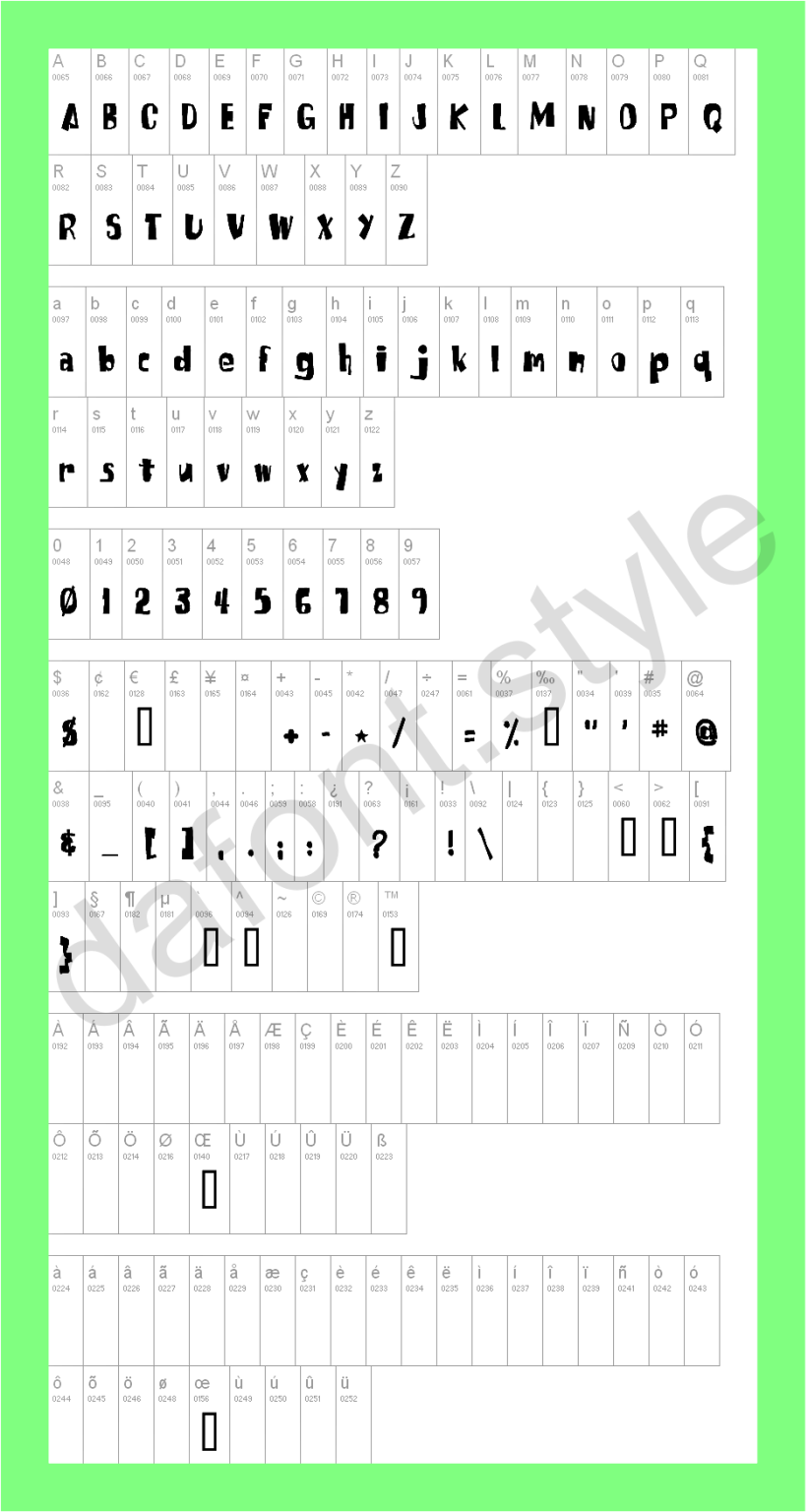 Sponge Font Square Type Font style ttf download - Dafont Style