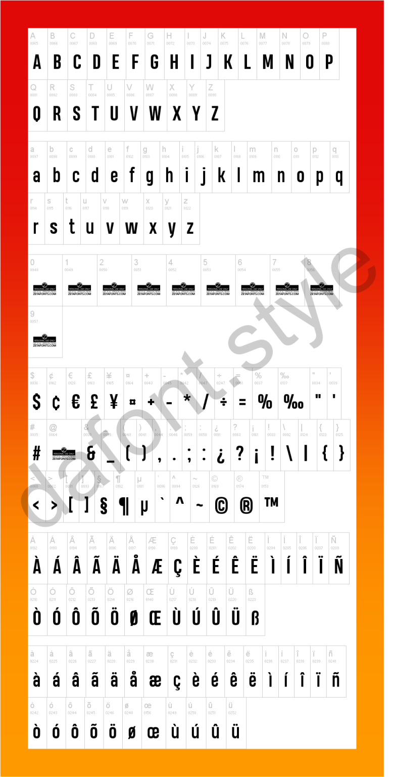 Heading Font - dafont style