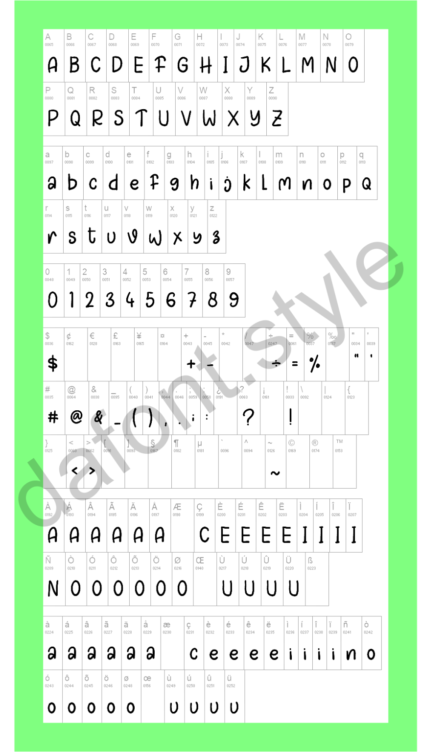 Hello Twins Font - dafont style