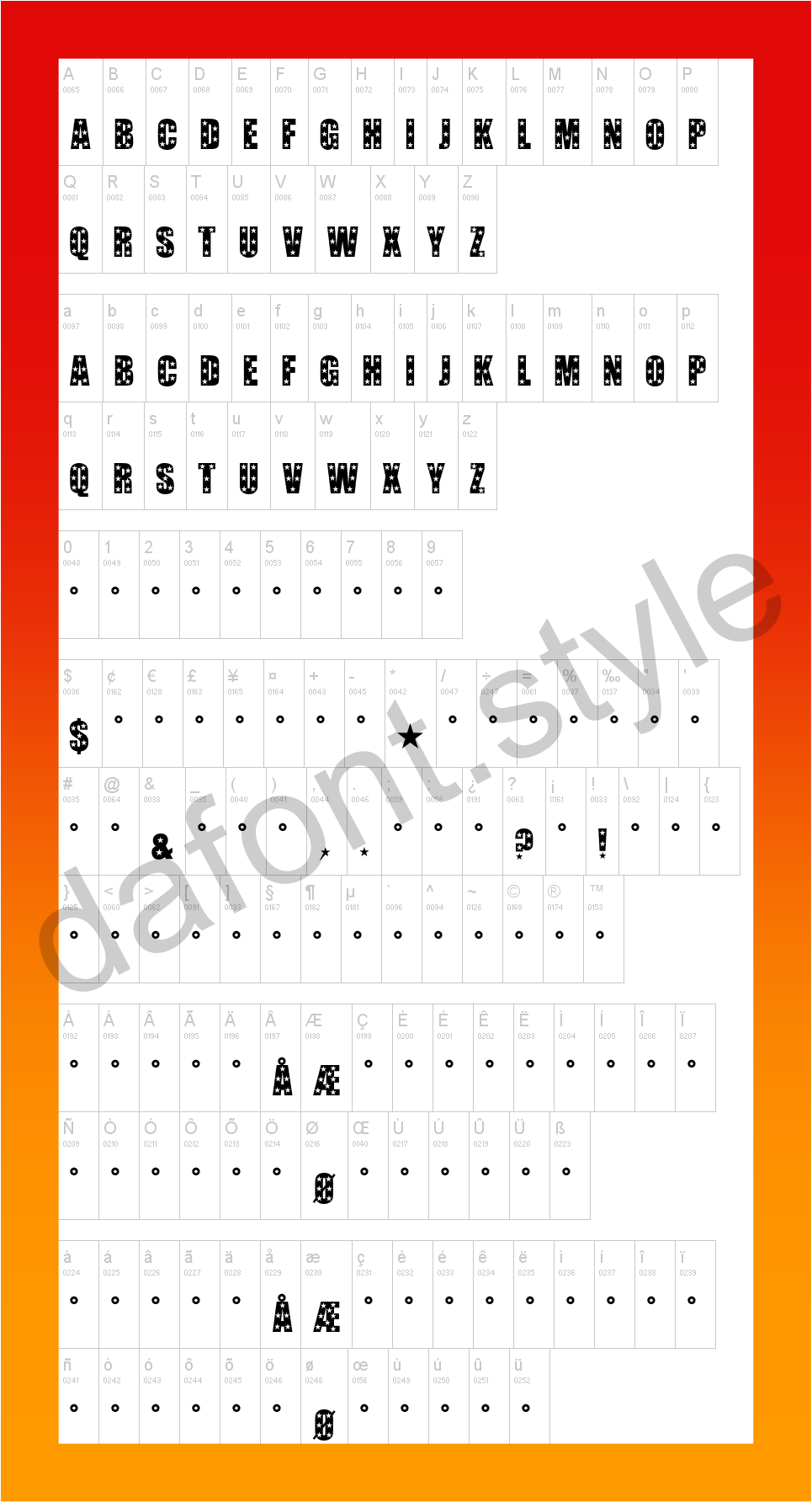 Hollywood Font style - Dafont Style