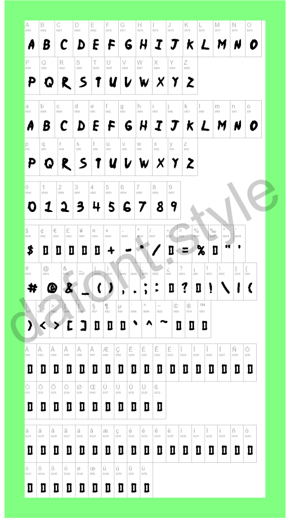 Ninja Naruto Font - dafont style