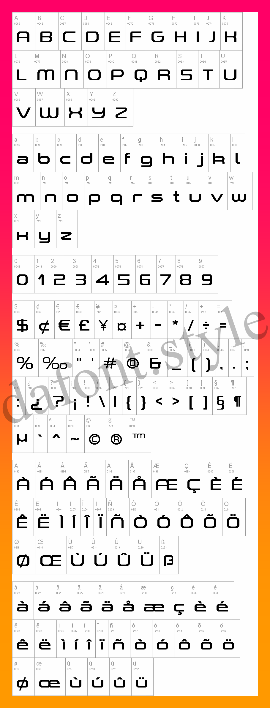 A Space Font - Dafont Style