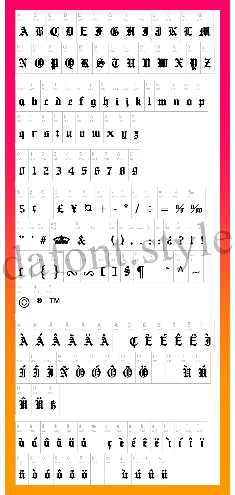 Ancient Font - Dafont Style