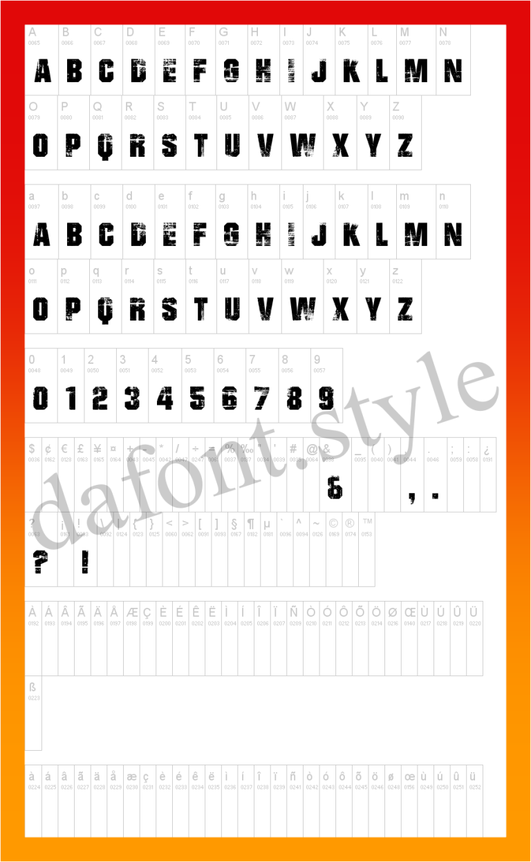 Bad Grunge Font - Dafont Style