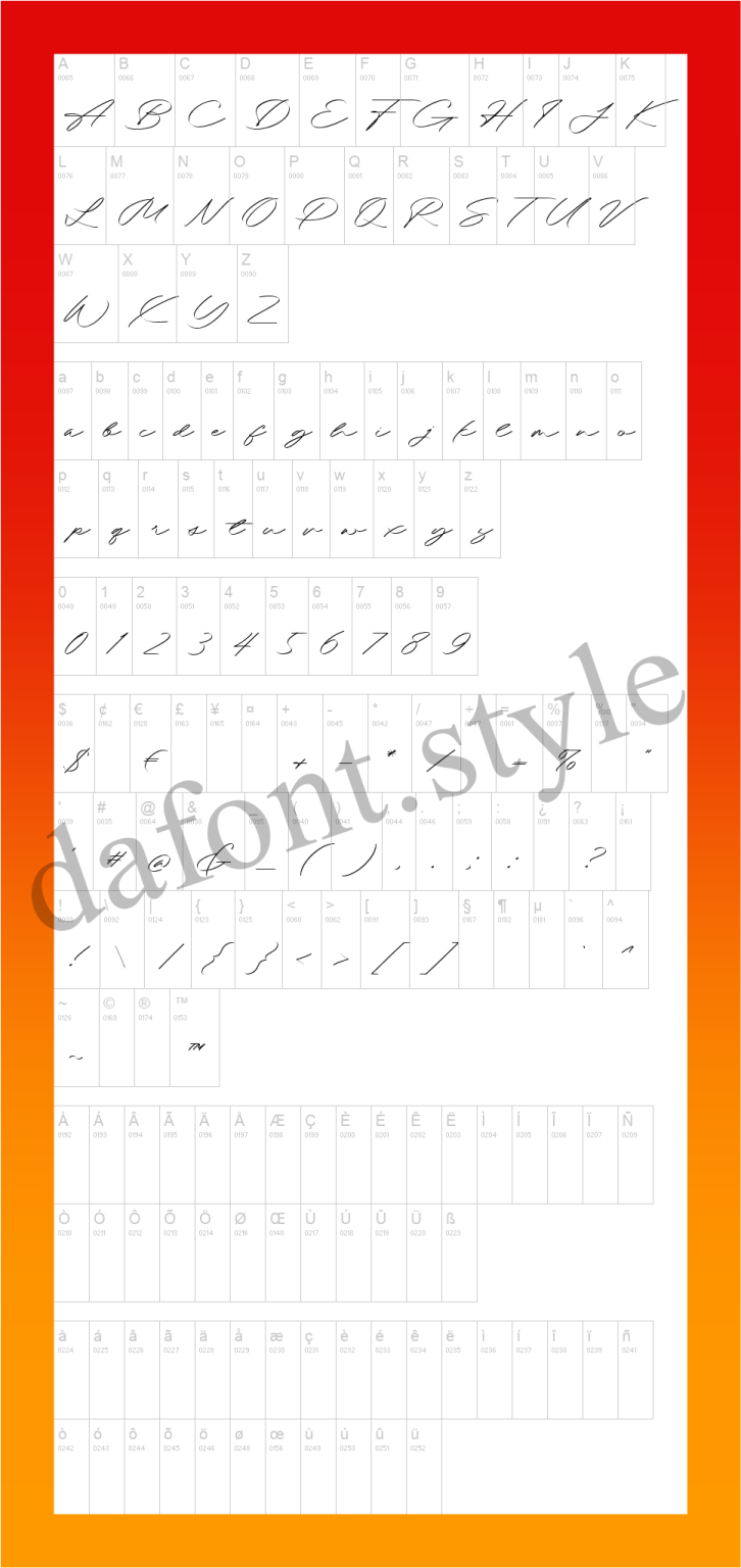 Brigend Signature Font style - Dafont Style