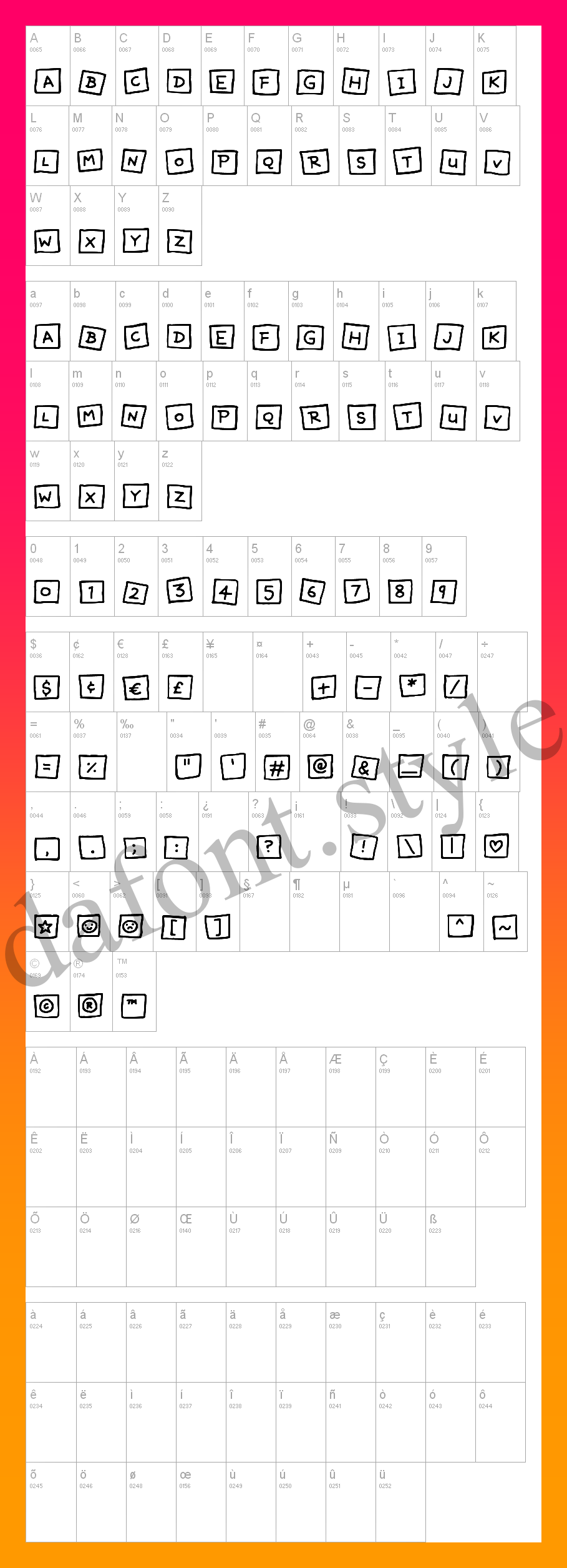 Cute Notes Font style - dafont style