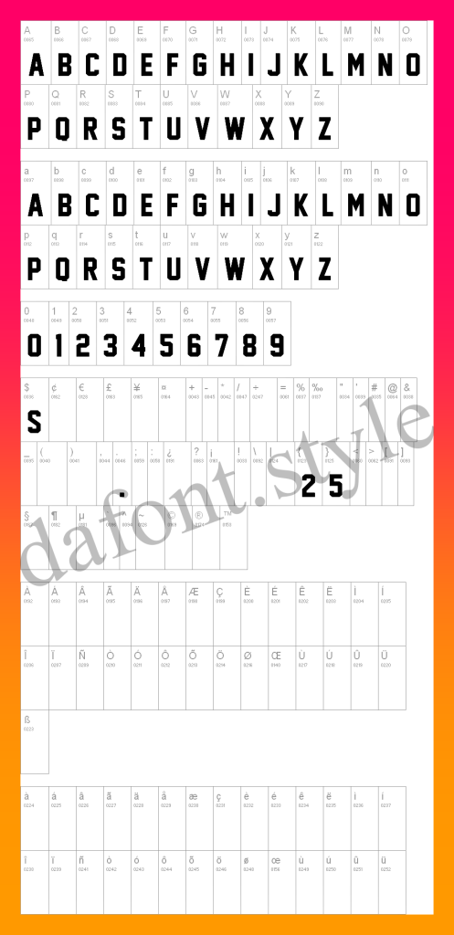 Jersey M54 Font - Dafont Style