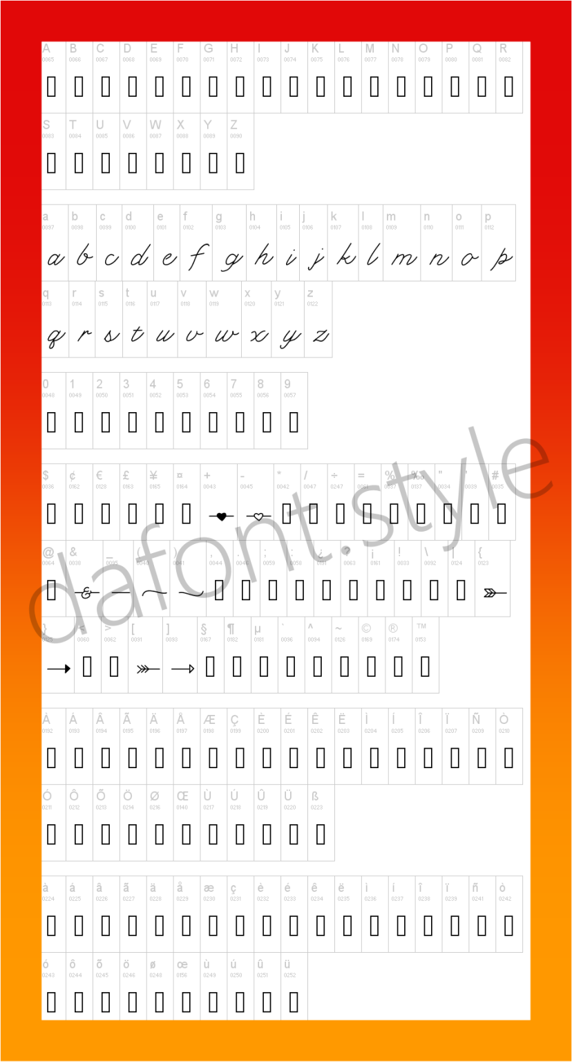 KL Cupid Font - dafont style