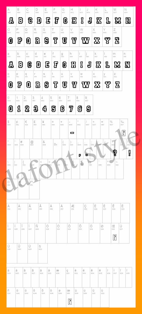 Second Hand Campus Font - dafont style