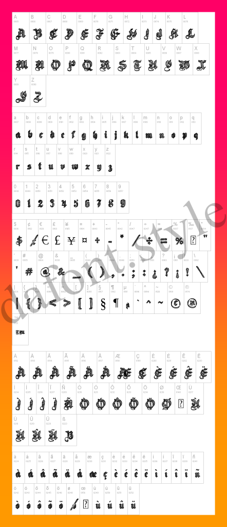 Sketch Gothic School Font - dafont style