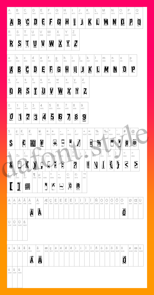 A Box For Font - Dafont Style