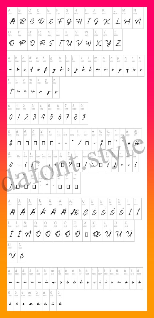 Authentic Signature Font style - Dafont Style