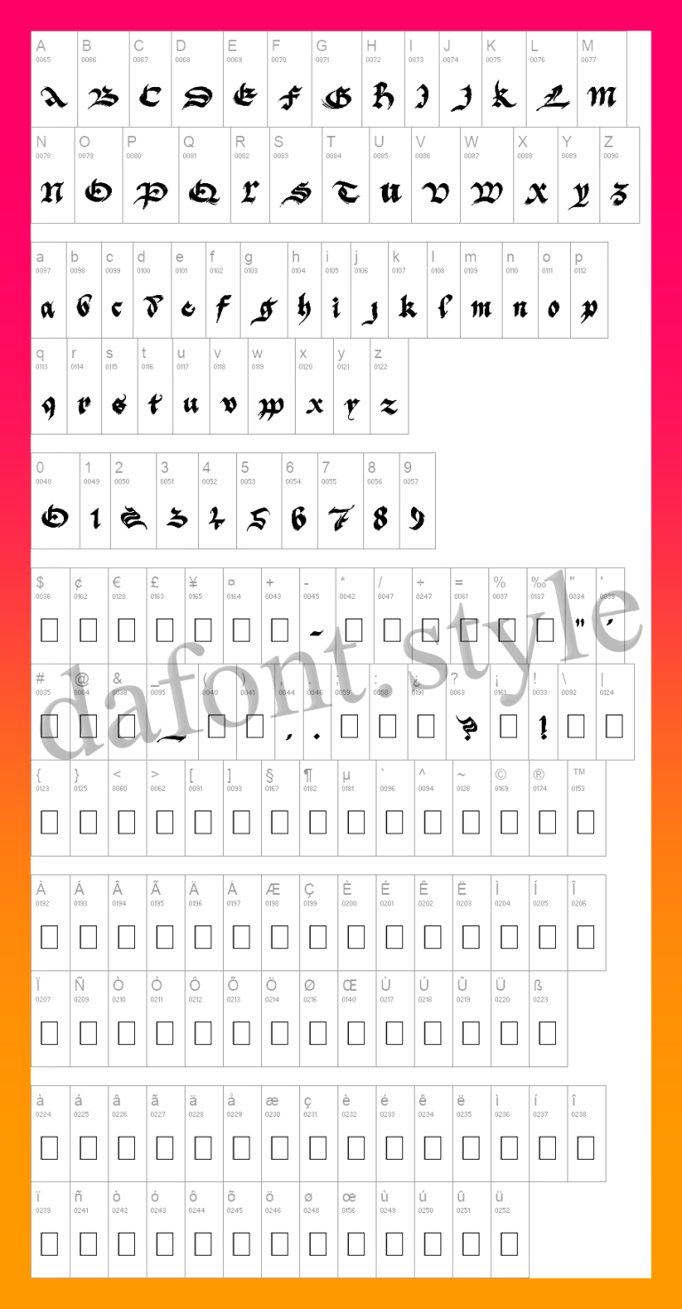 BlackFlag Font style