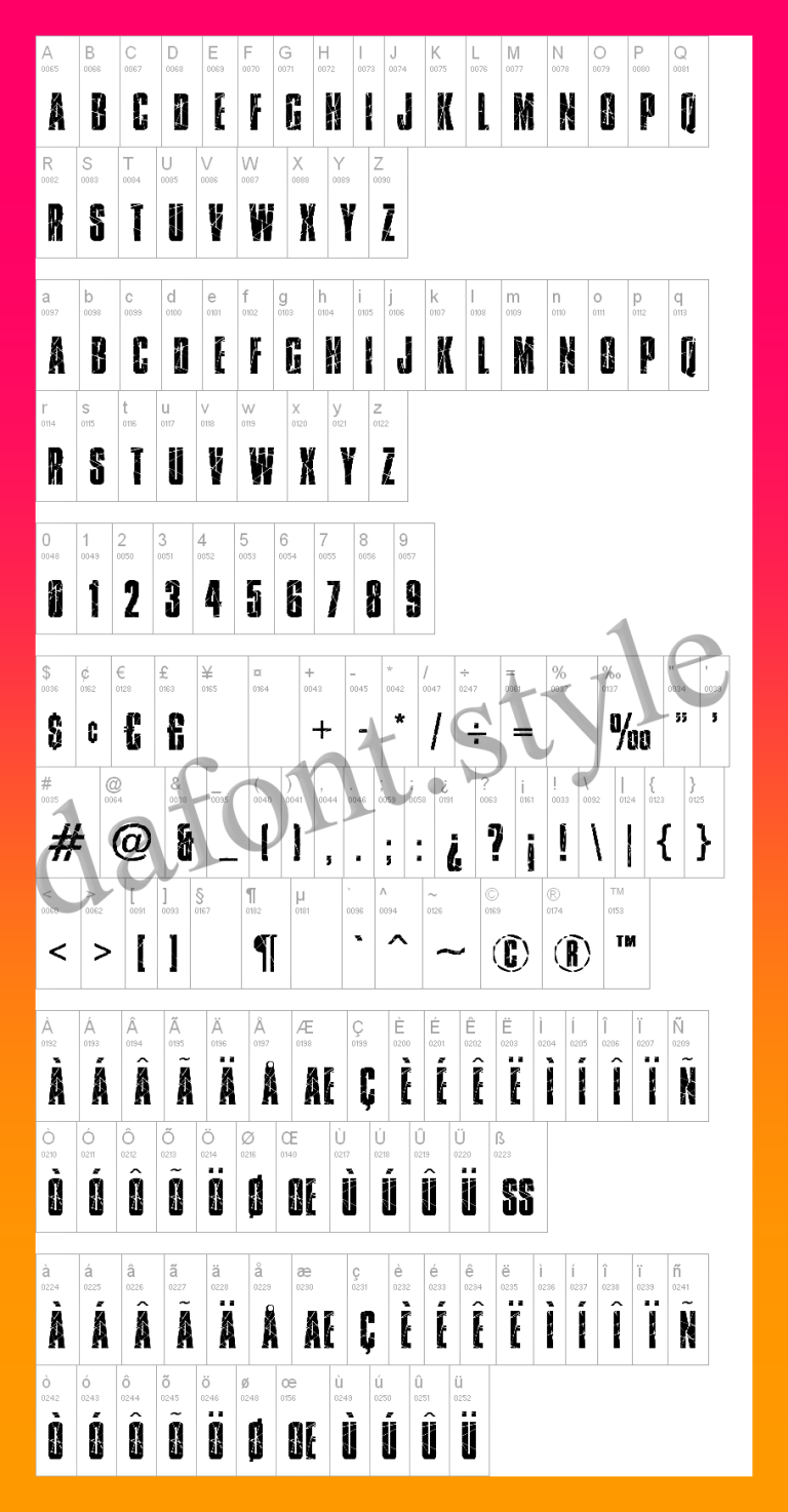 Broken Glass Font style - Dafont Style