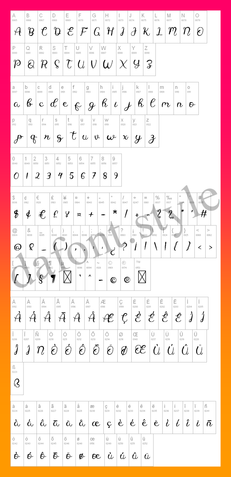 Butterfly lovely Font - Dafont Style