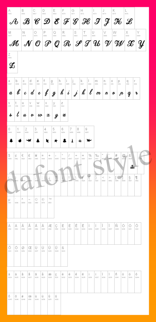 Christmas Time Font style - Dafont Style