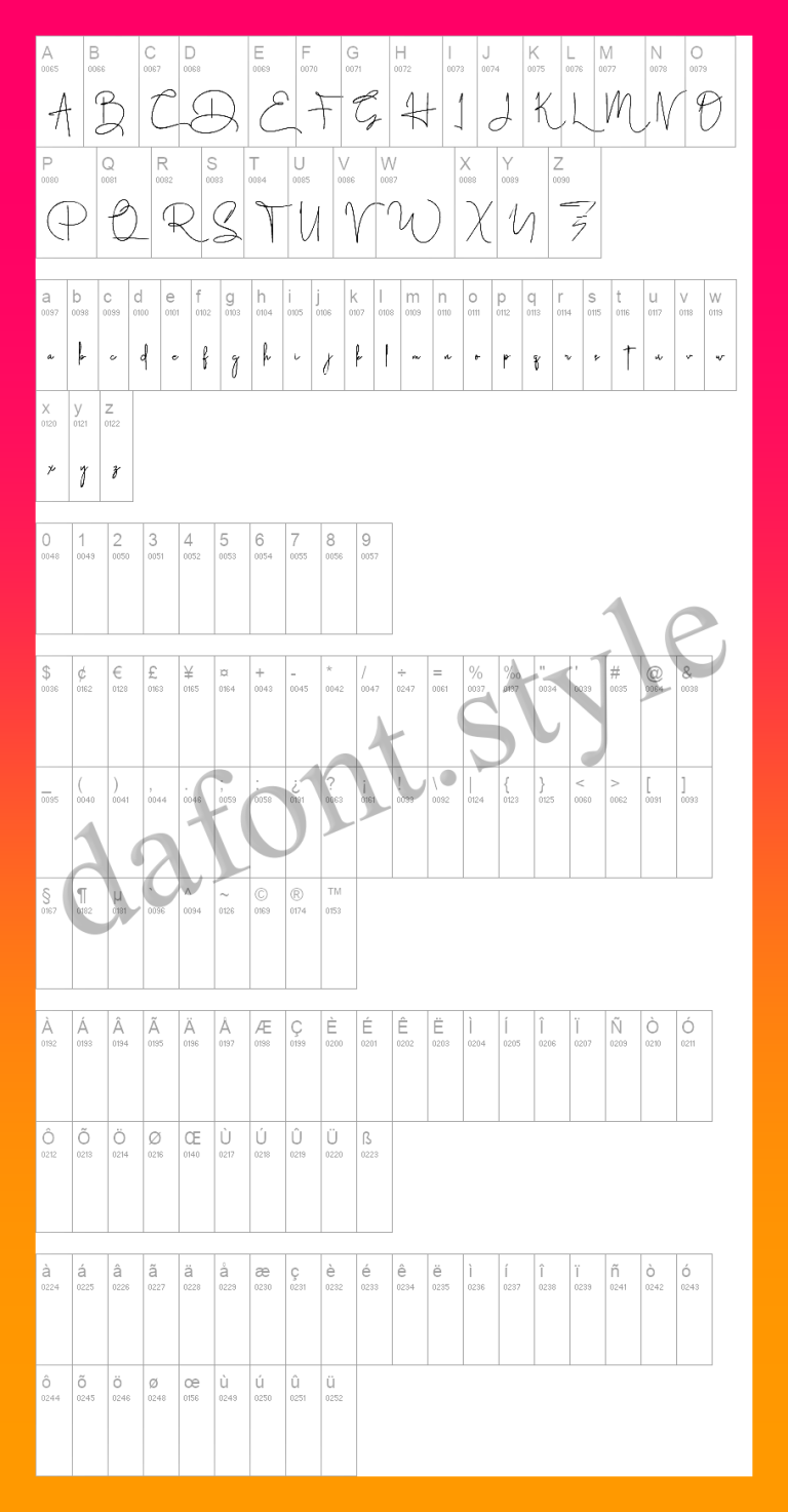 Dalton White Font style - Dafont Style