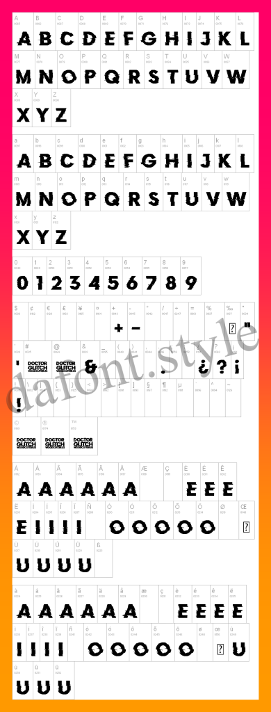 Doctor Glitch Font - Dafont Style