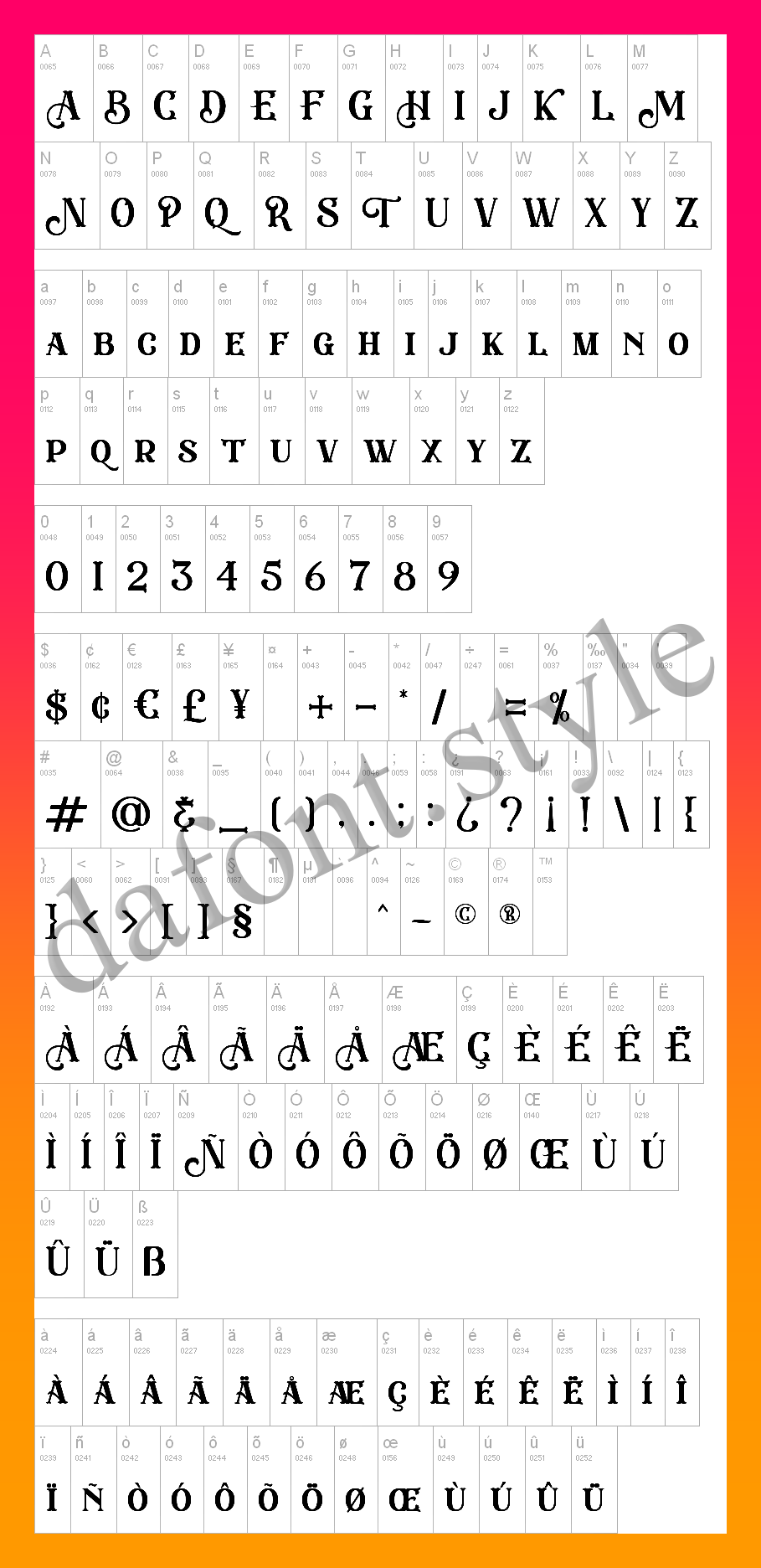 Eastwood Font style - Dafont Style