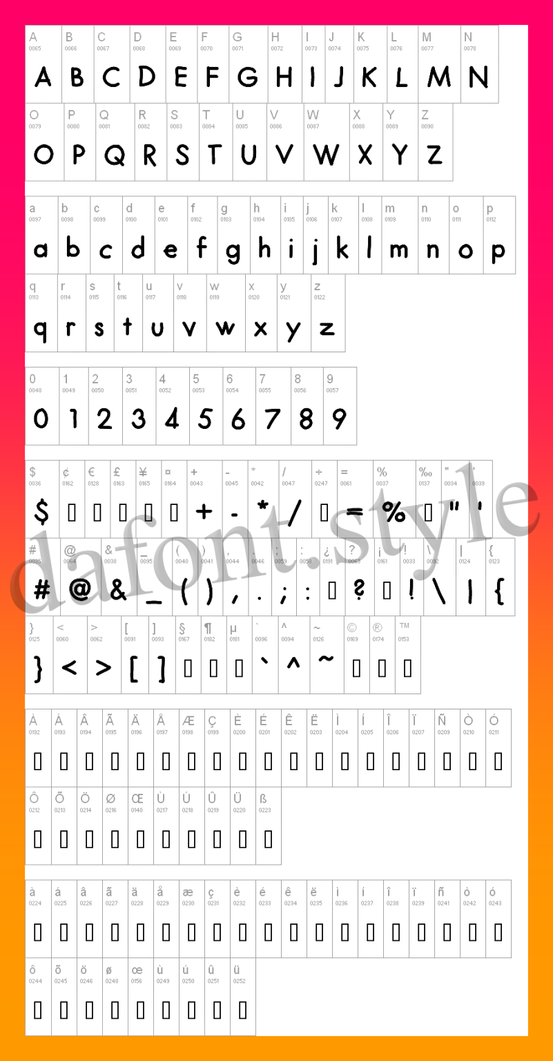 Futura Hand Font - Dafont Style