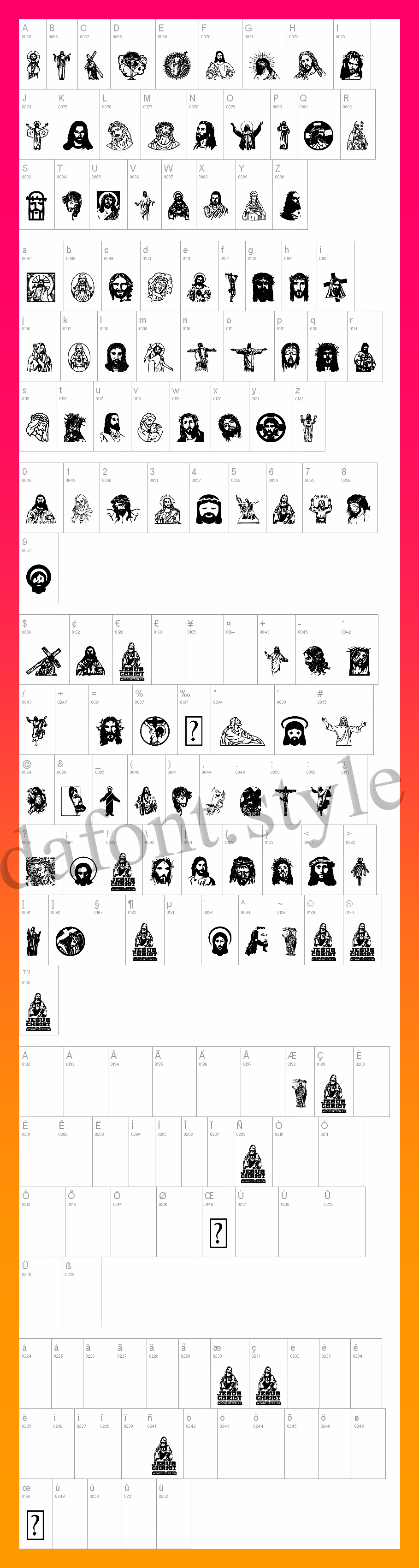 Jesus Christ Font style - Dafont Style