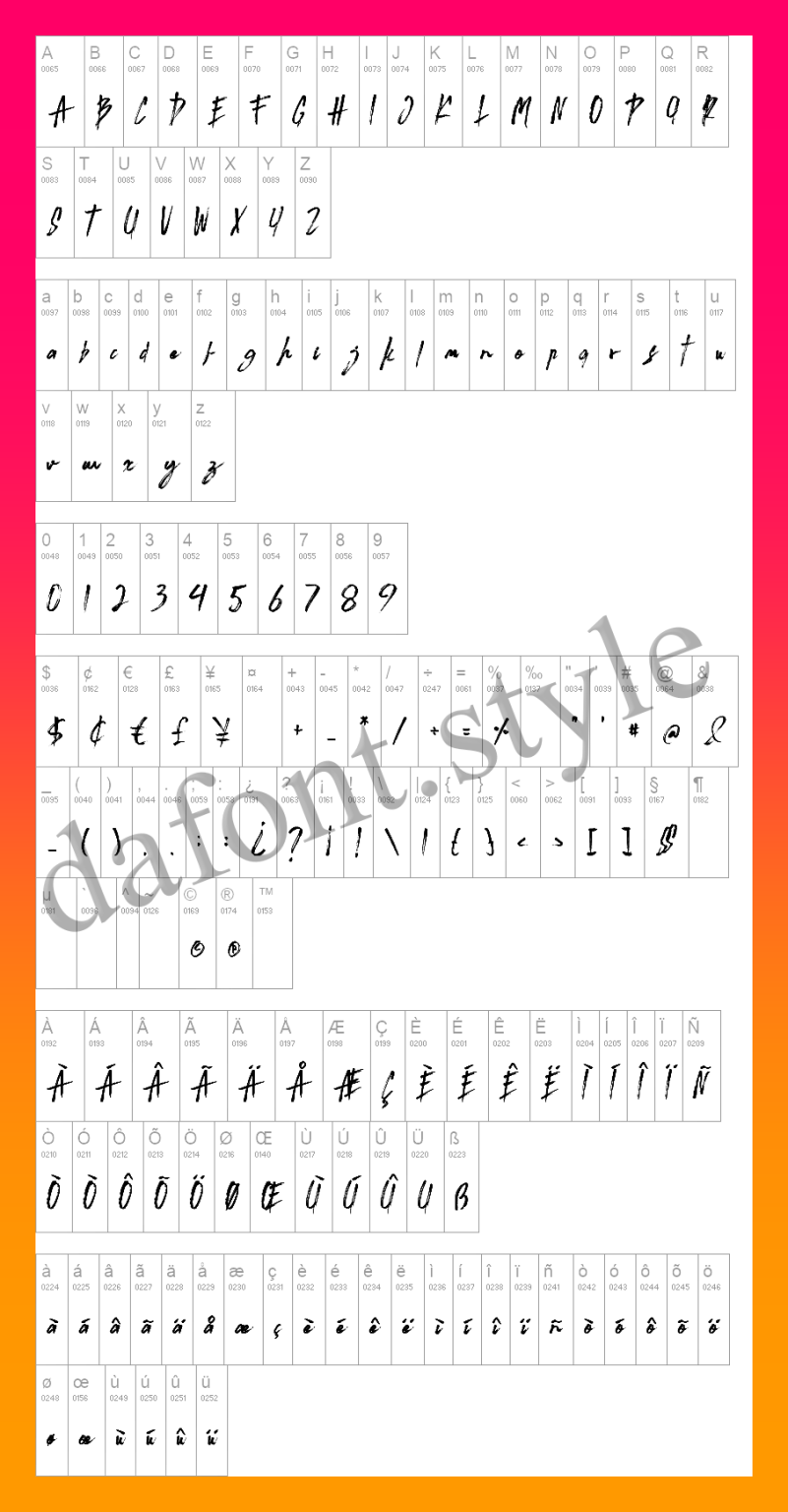 Kashare Brush Font style - Dafont Style