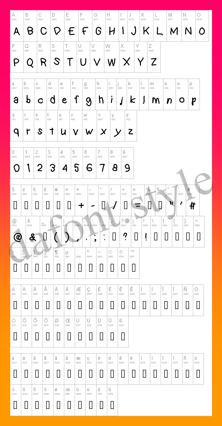 Kindergarten Font - Dafont Style