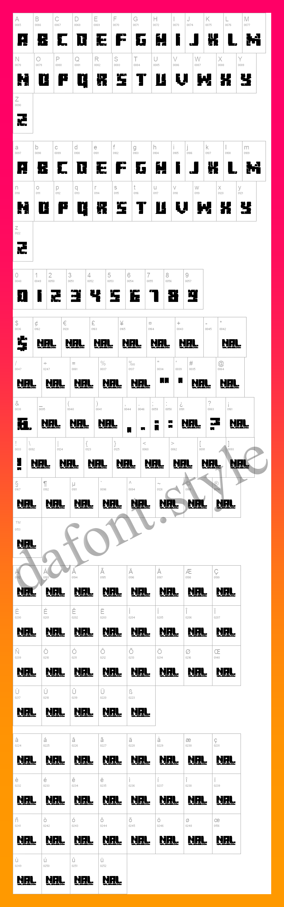 Minecraft Evenings Font - Dafont Style