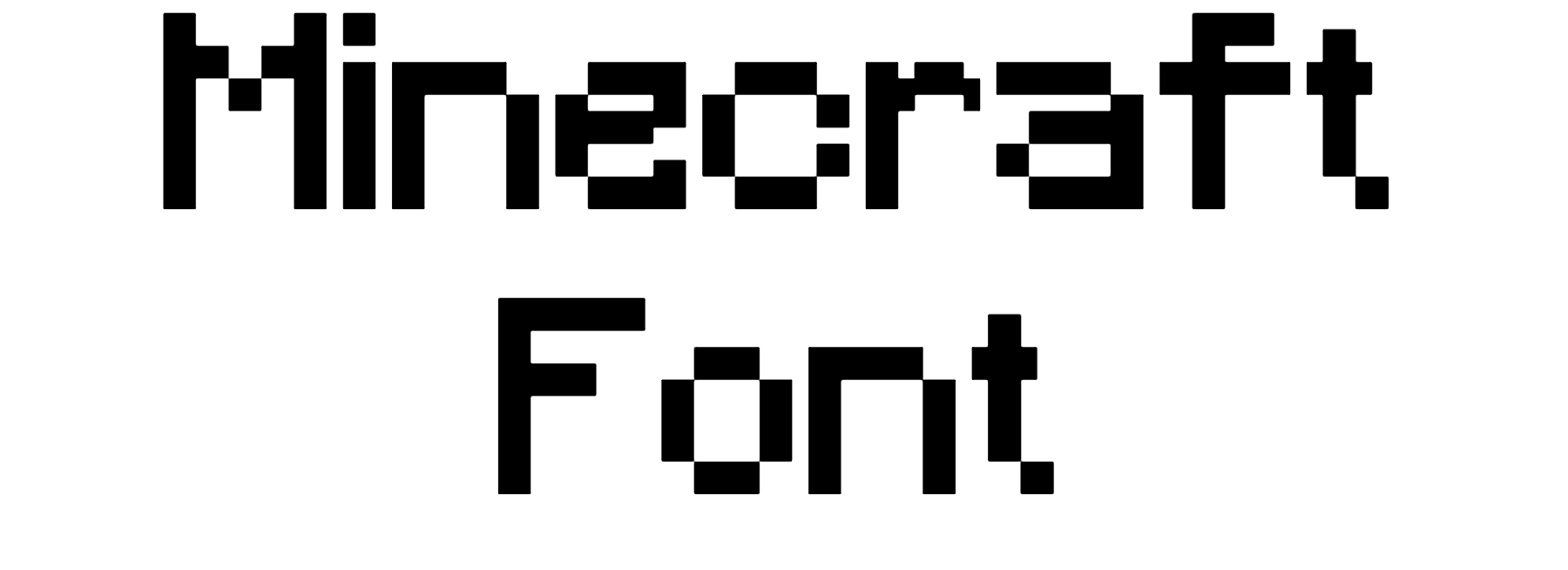 Minecraft Font - DafontStyle