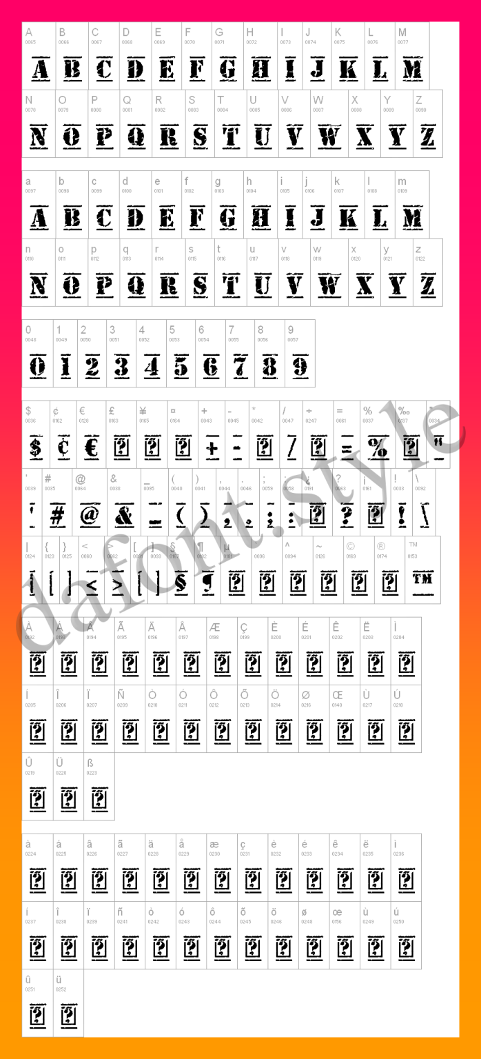 Old Stamper Font style - Dafont Style