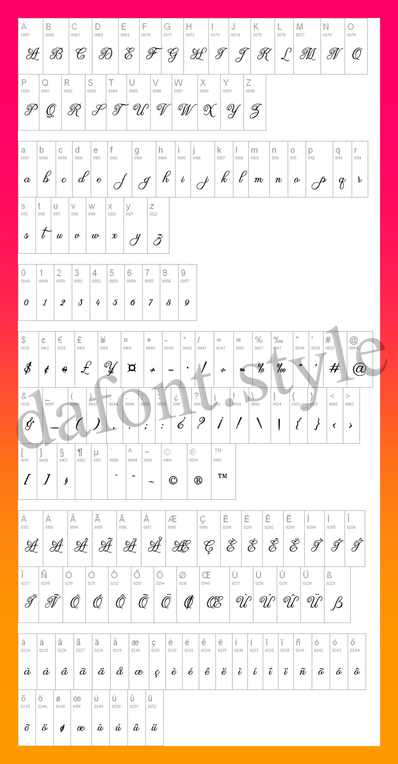 Olivia Font style - Dafont Style