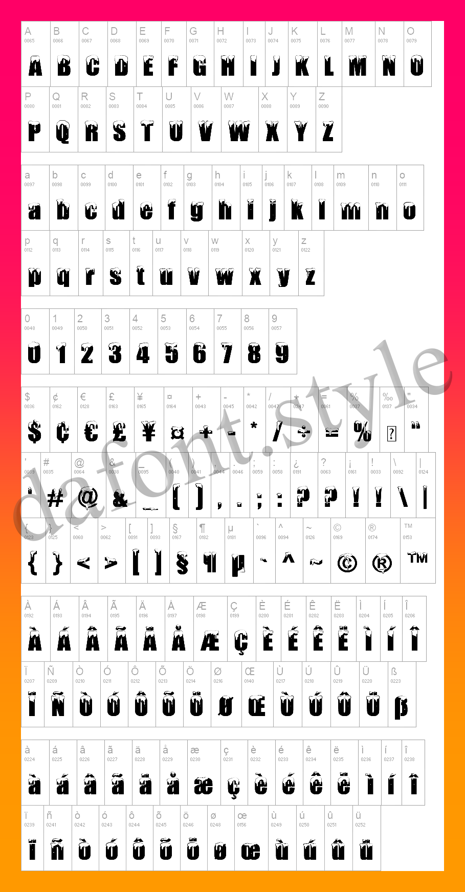 Polar Snow Font - Dafont Style