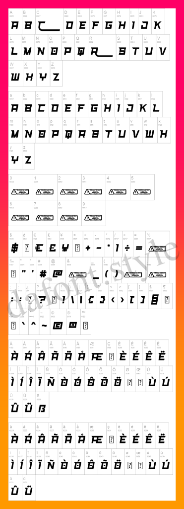 Racing Car Font - Dafont Style