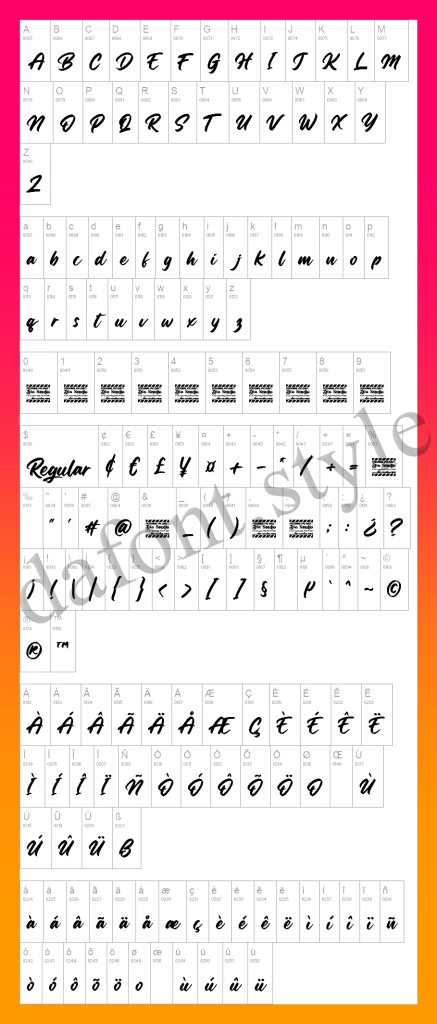 Regular Brush Font - Dafont Style