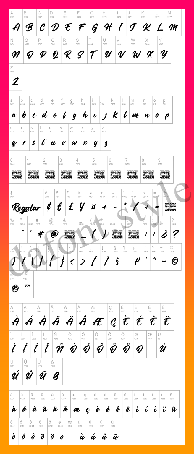 Regular Brush Font - Dafont Style