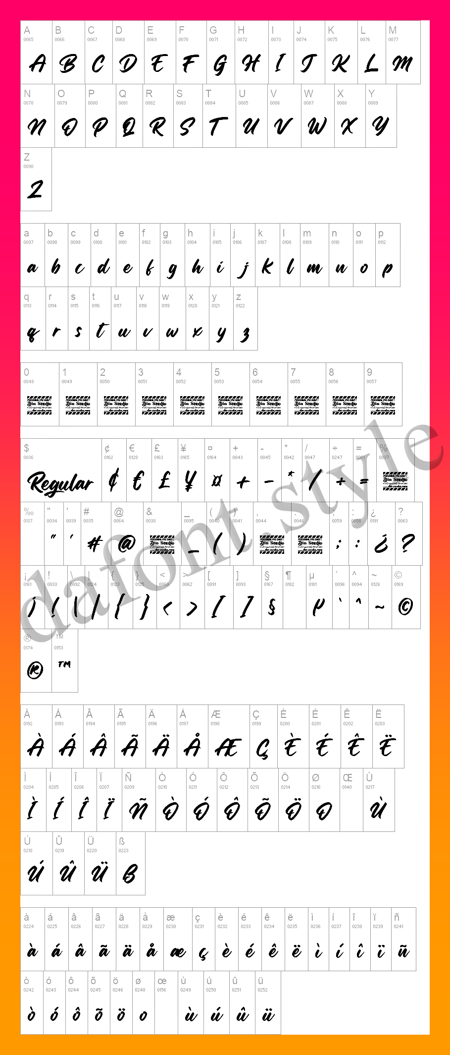 Regular Brush Font - Dafont Style