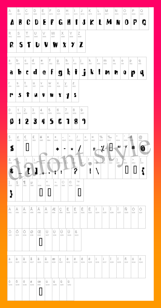 SpongeFont Square Type Font style - Dafont Style