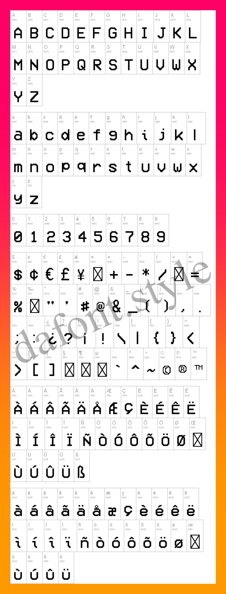 VCR OSD Mono Font - Dafont Style