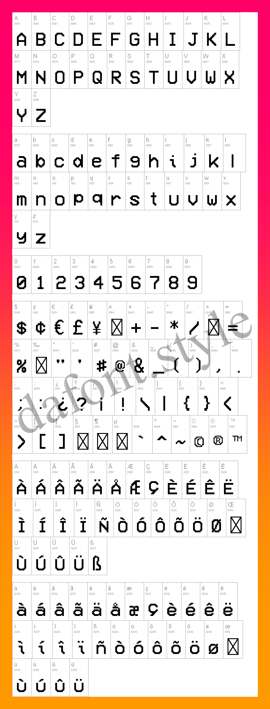 VCR OSD Mono Font - Dafont Style