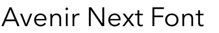 Avenir Next Font - Dafont Style