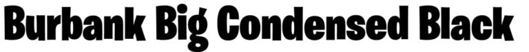 Burbank Big Condensed Black font - DafontStyle
